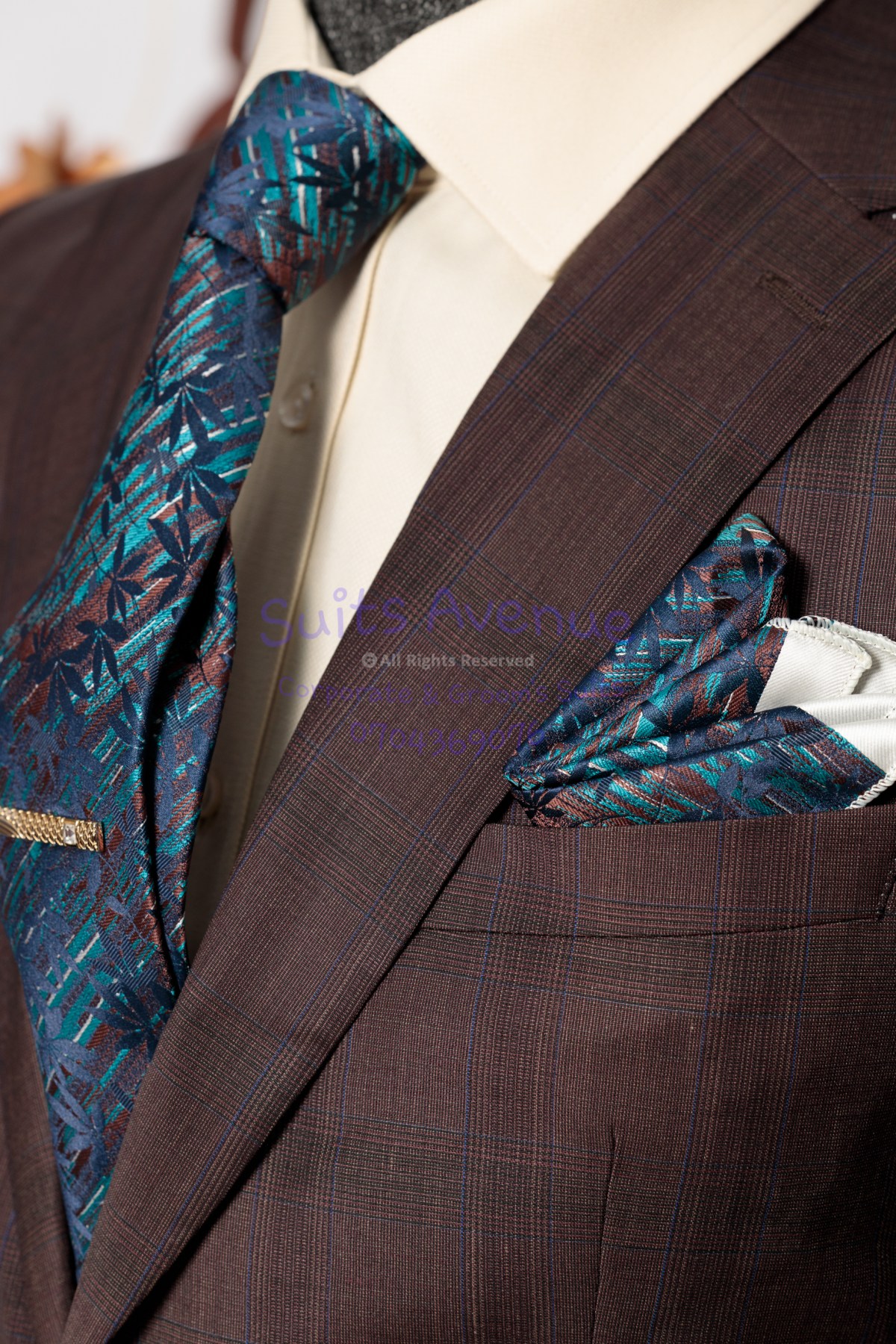 New Chestnut Brown 100% Wool Suit | Suits Avenue