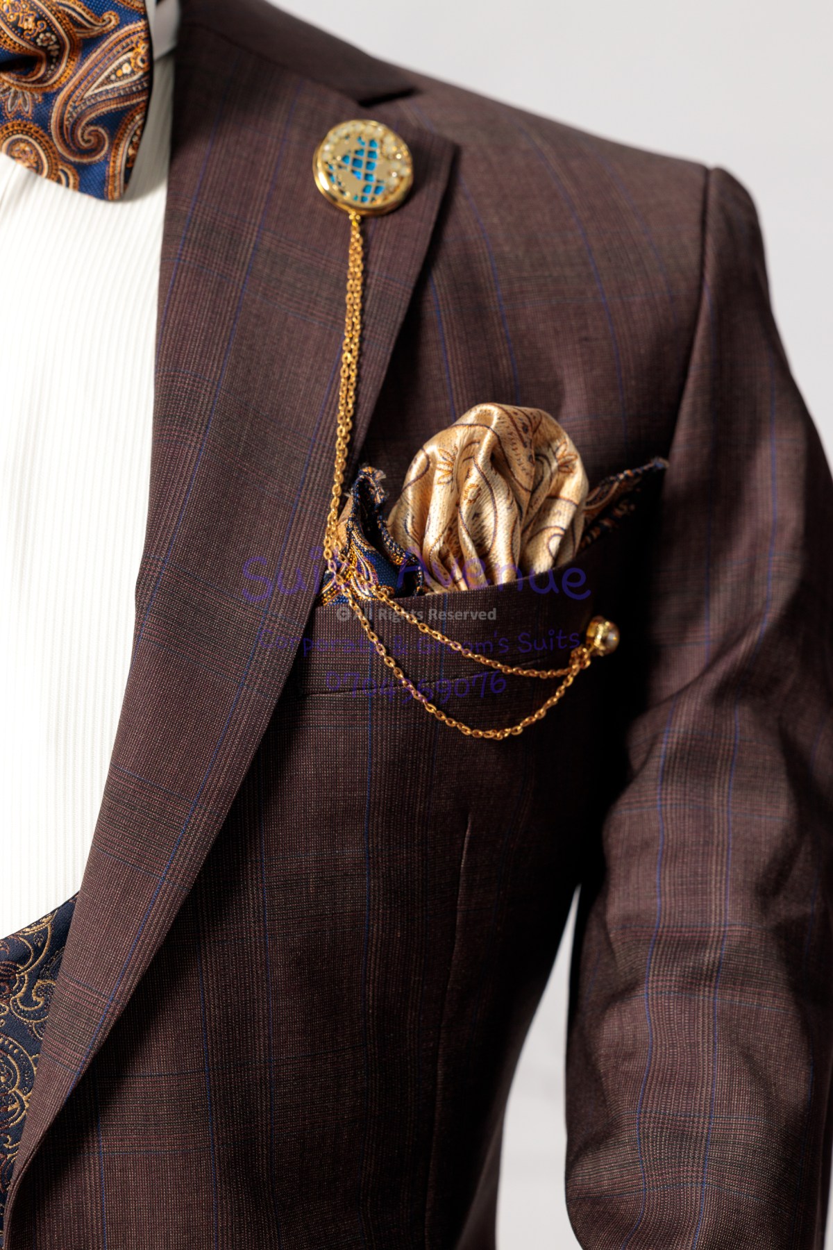 New Chestnut Brown 100% Wool Suit | Suits Avenue