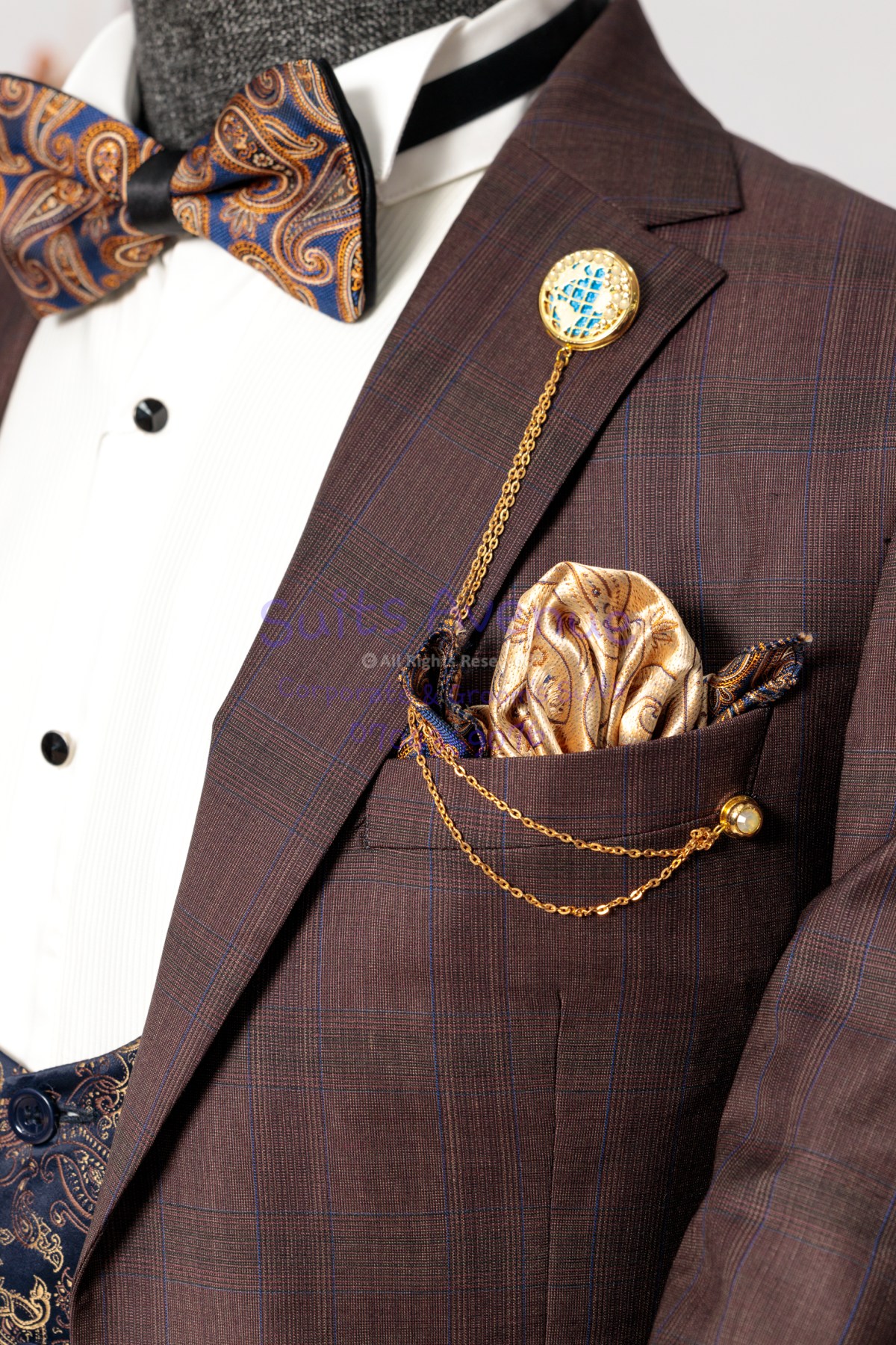 New Chestnut Brown 100% Wool Suit | Suits Avenue